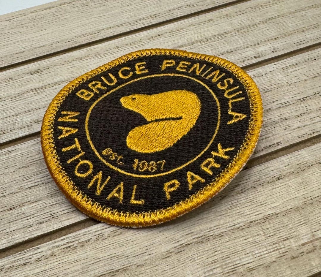 Bruce Peninsula National Park Embroidered Patch: Iron-on Travel Badge ...