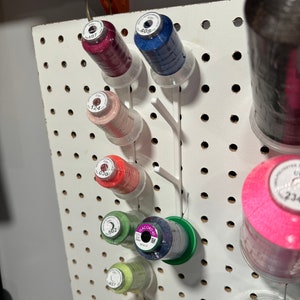 Pegboard Thread Spool Holder: Sewing & Embroidery Storage (set of 5/10 ...