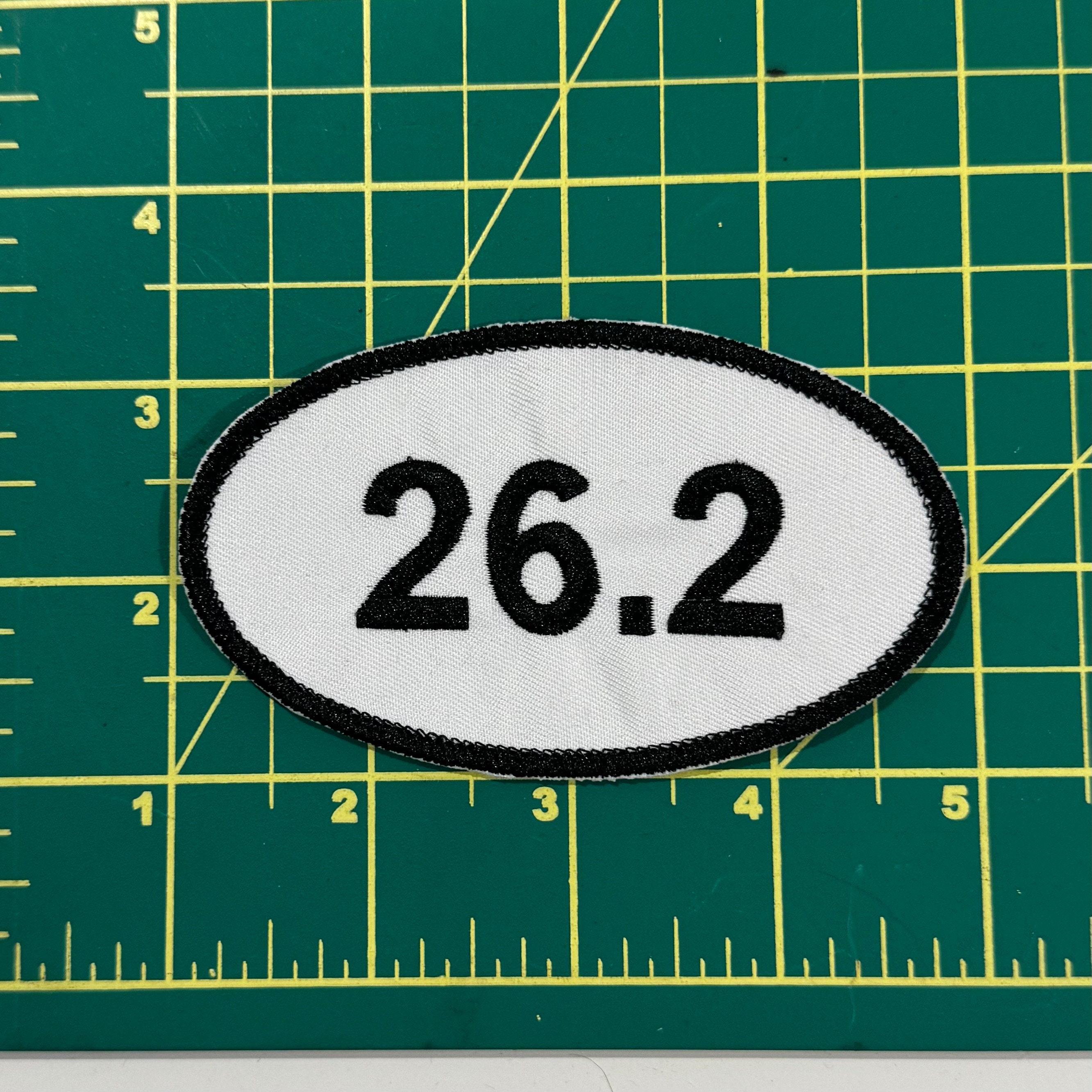 Full Marathon Running Embroidered Badge or Patch 26.2 Miles, Classic ...