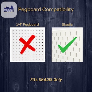 Quilting Ruler Hooks for Skadis or Uppspel Pegboard - Sewing, Knitting ...