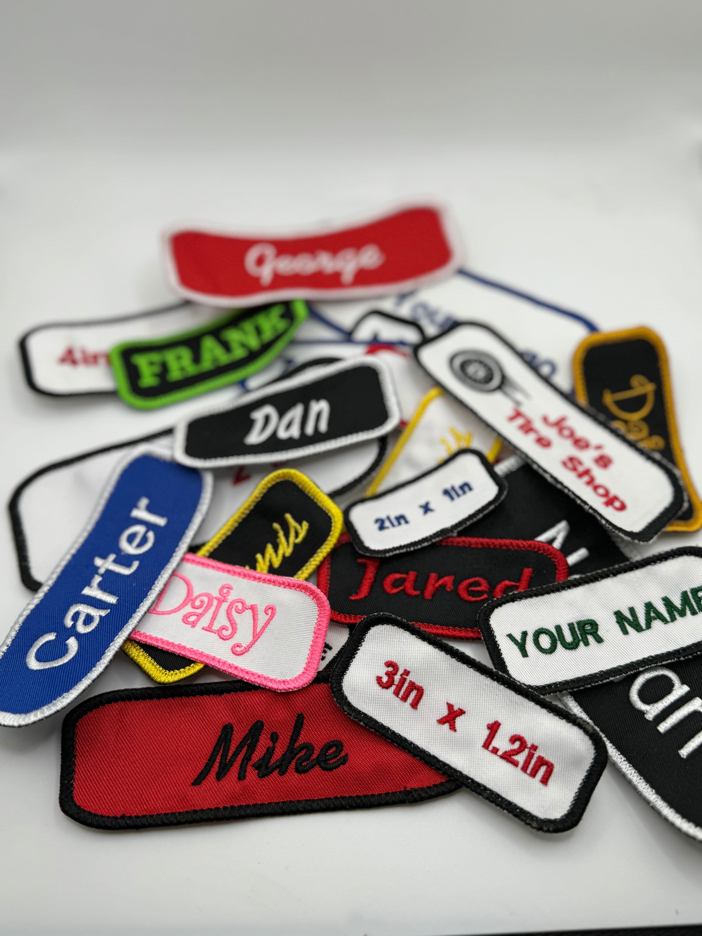 Custom Embroidered Name Tags for Personalizing Overalls, Jackets ...