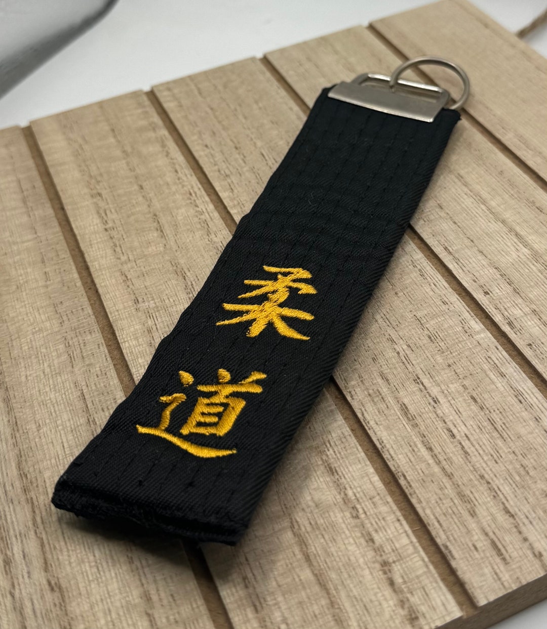 Judo Black Belt Keychain With Customized Thread Colors for Keys ...