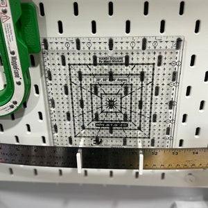 Quilting Ruler Hooks for Skadis or Uppspel Pegboard - Sewing, Knitting ...