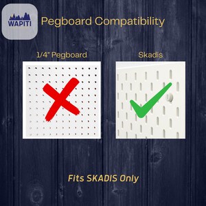 Ribbon Holder for Skadis Pegboard - Adjustable Length - Etsy