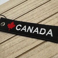 Canadian Flag Inspired Maple Leaf Leather Keychain - Etsy Canada