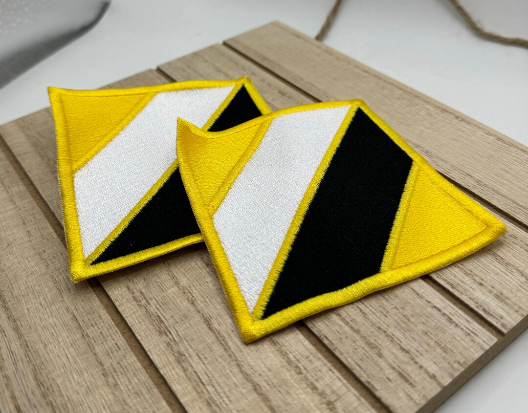 4th to 6th Dan Sabum Nym International Instructor Embroidered Badge, Set of 2 ITF Taekwon Do ...