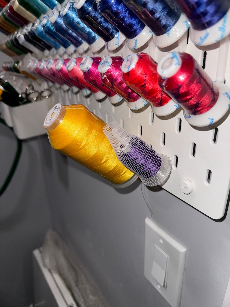 Skadis or Uppspel Pegboard Thread Spool Holder 5000m, Serger Sewing ...