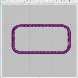 2 Inch by 1 Inch Rounded Rectangle Perfect for Embroidered Name Tags Patches and Badges With a ...