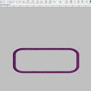 4 Inch by 1.5 Inch Rounded Rectangle Perfect for Embroider Name Tags Patches and Badges With a ...