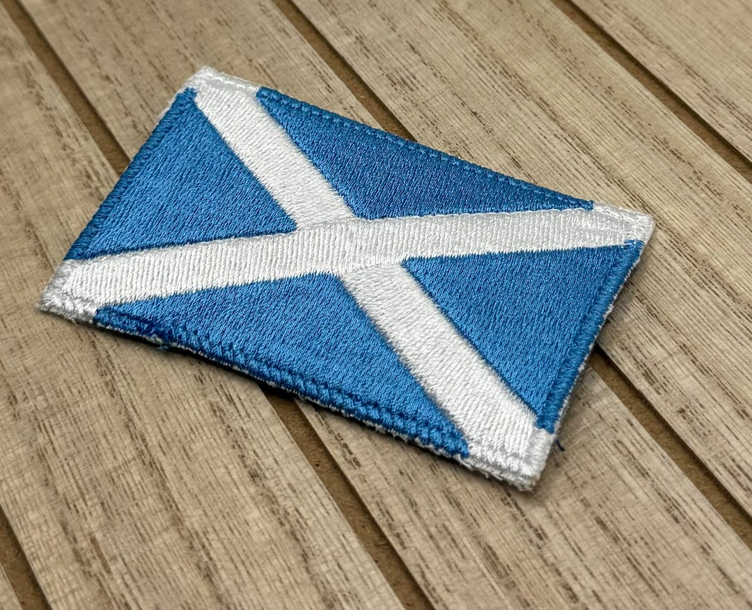 Scotland Flag | Scottish Flag Embroidered Iron on Patch for Backpack ...
