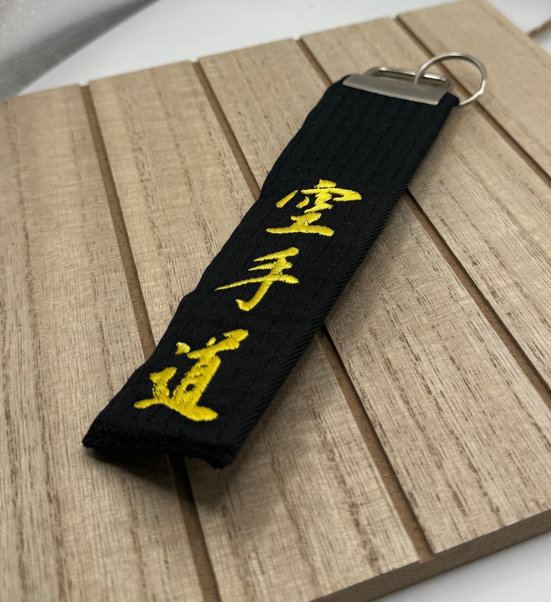 Karate Black Belt Keychain With Customized Thread Colors for Keys ...