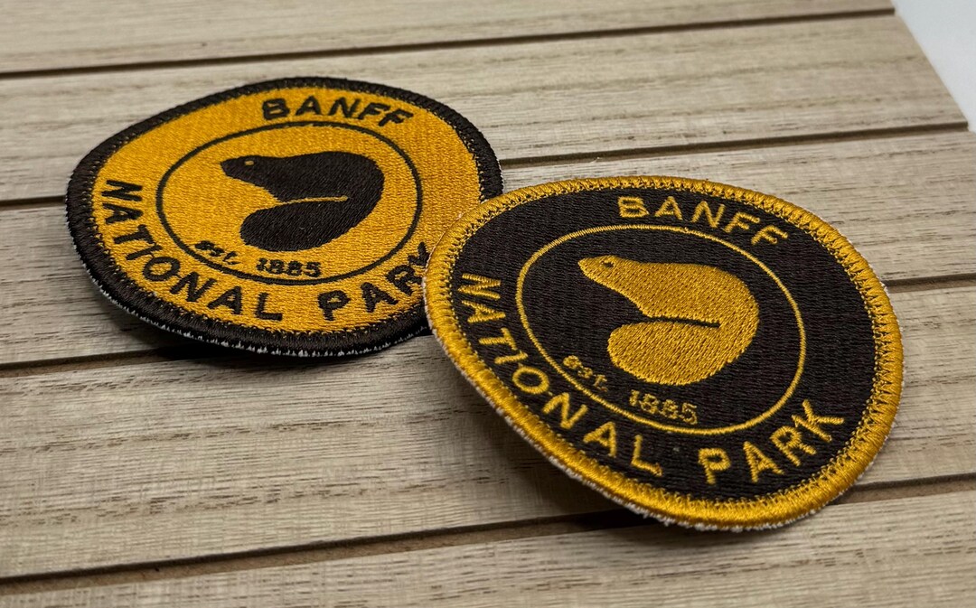 Banff National Park Embroidered Patch Iron-on, Sew-on Badge Canadian ...
