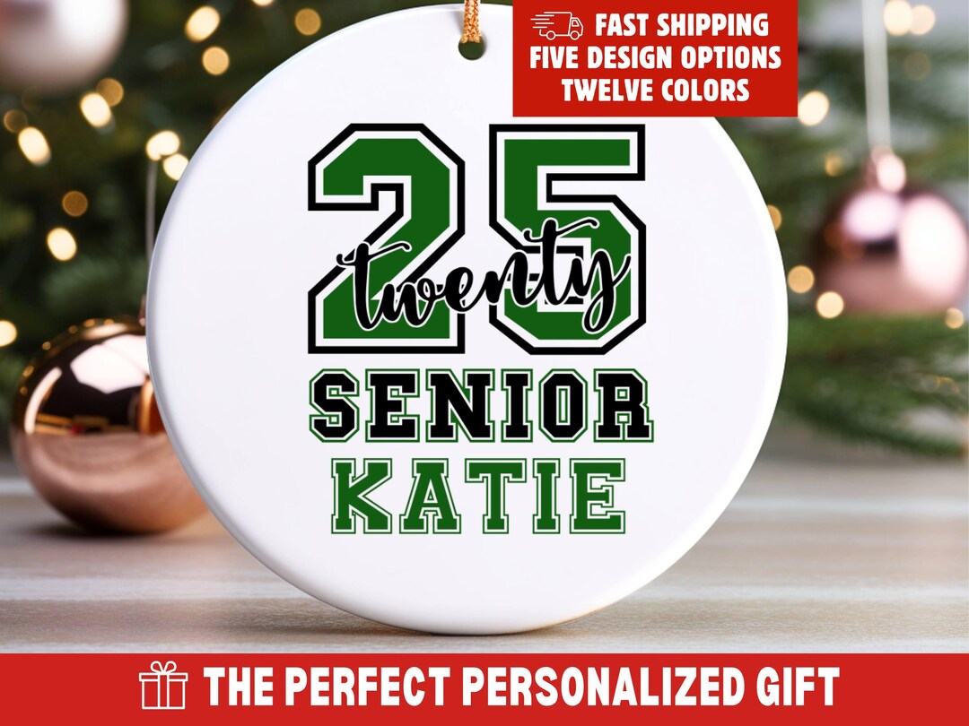 Senior 2025, Class of 2025 Graduate Ornament, Custom High School Senior ...