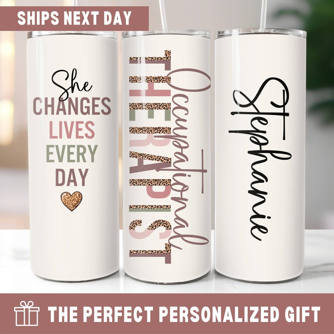 Occupational Therapy Gifts Tumbler, Personalized Pediatric Occupational ...
