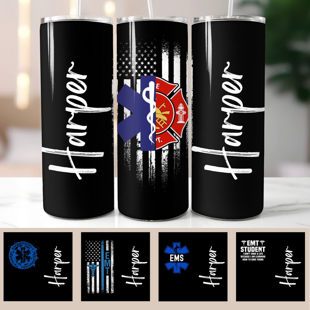EMT Gifts, EMT Paramedic Firefighter Gift, EMS Tumbler, Ems Tumbler ...