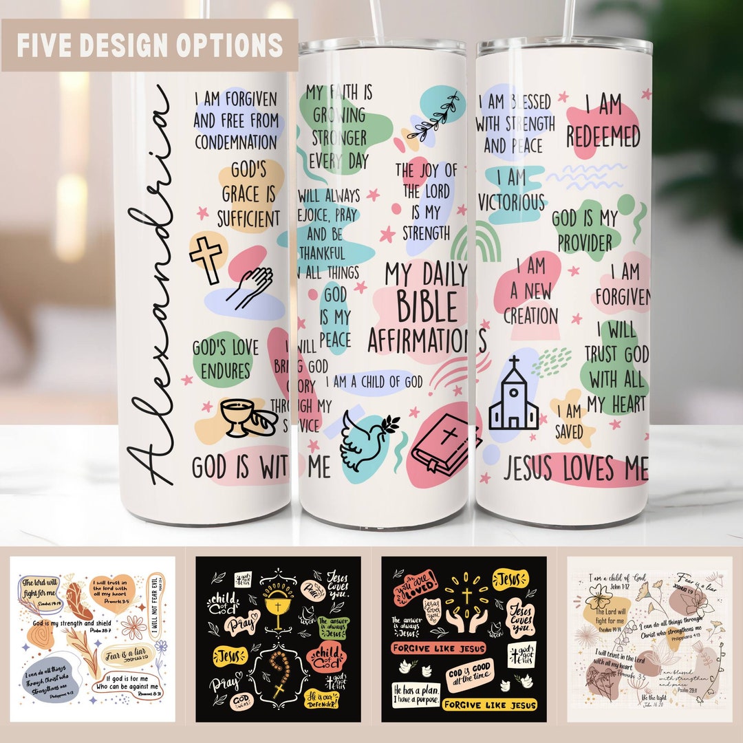 Christian Tumbler, Christian Merch, Spiritual Tumbler, Catholic Mug ...