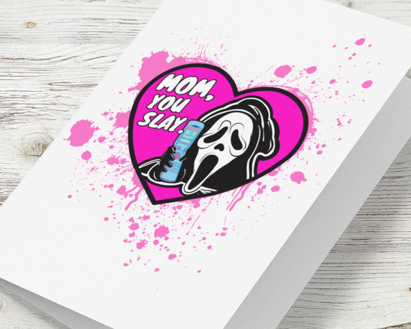Printable Greeting Card, Mothers Day, 5x7, Gift for Mom, Mom You Slay ...