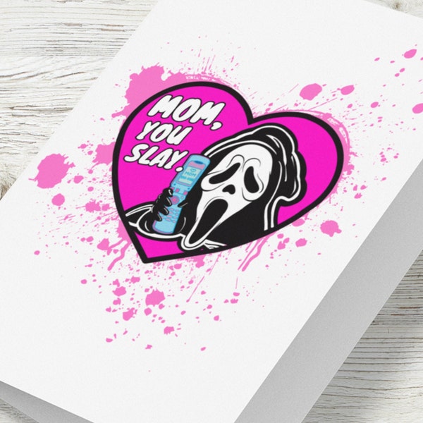 Scream Ghostface Birthday Card for Mom - Etsy