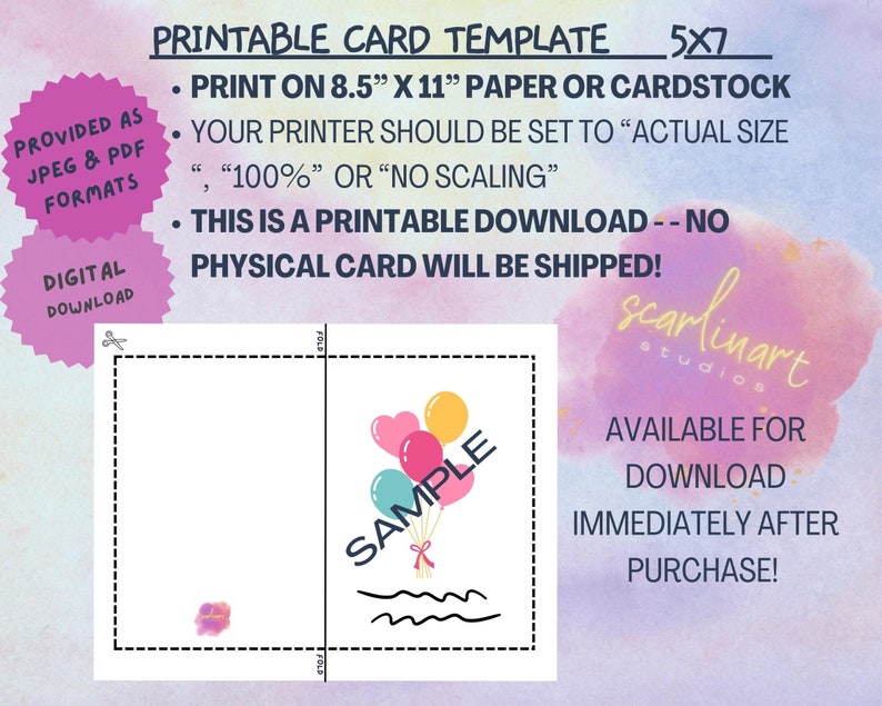 Printable Greeting Card, Mothers Day, 5x7, Gift for Mom, Mom You Slay ...