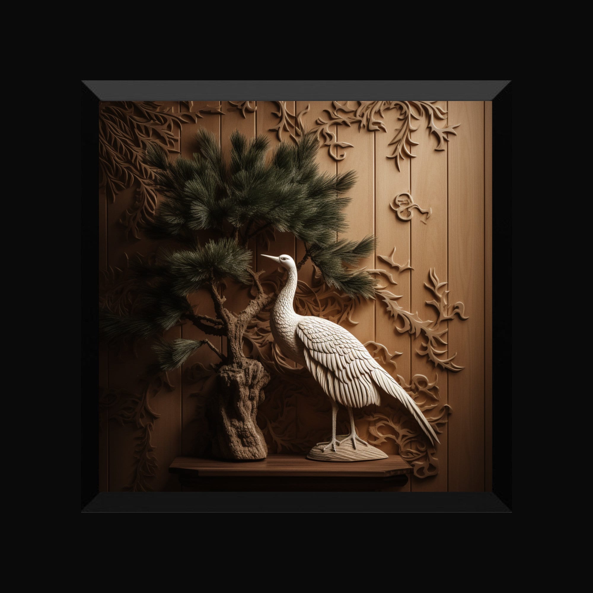 Ai Art Print, Ai-generated Art, Wood Art, Wood Carving, Digital Art ...