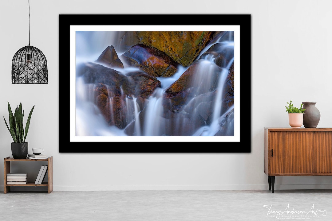 Waterfall Photo, Waterfall Wall Décor, Waterfall Wall Art, Fall Wall ...