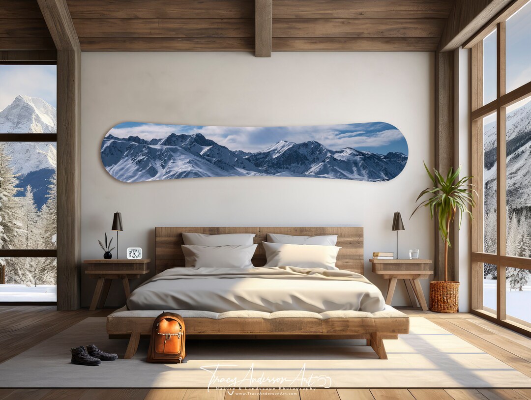 Mammoth Lakes Snowboard Print, Custom Snowboard Photo, Mammoth Mountain ...