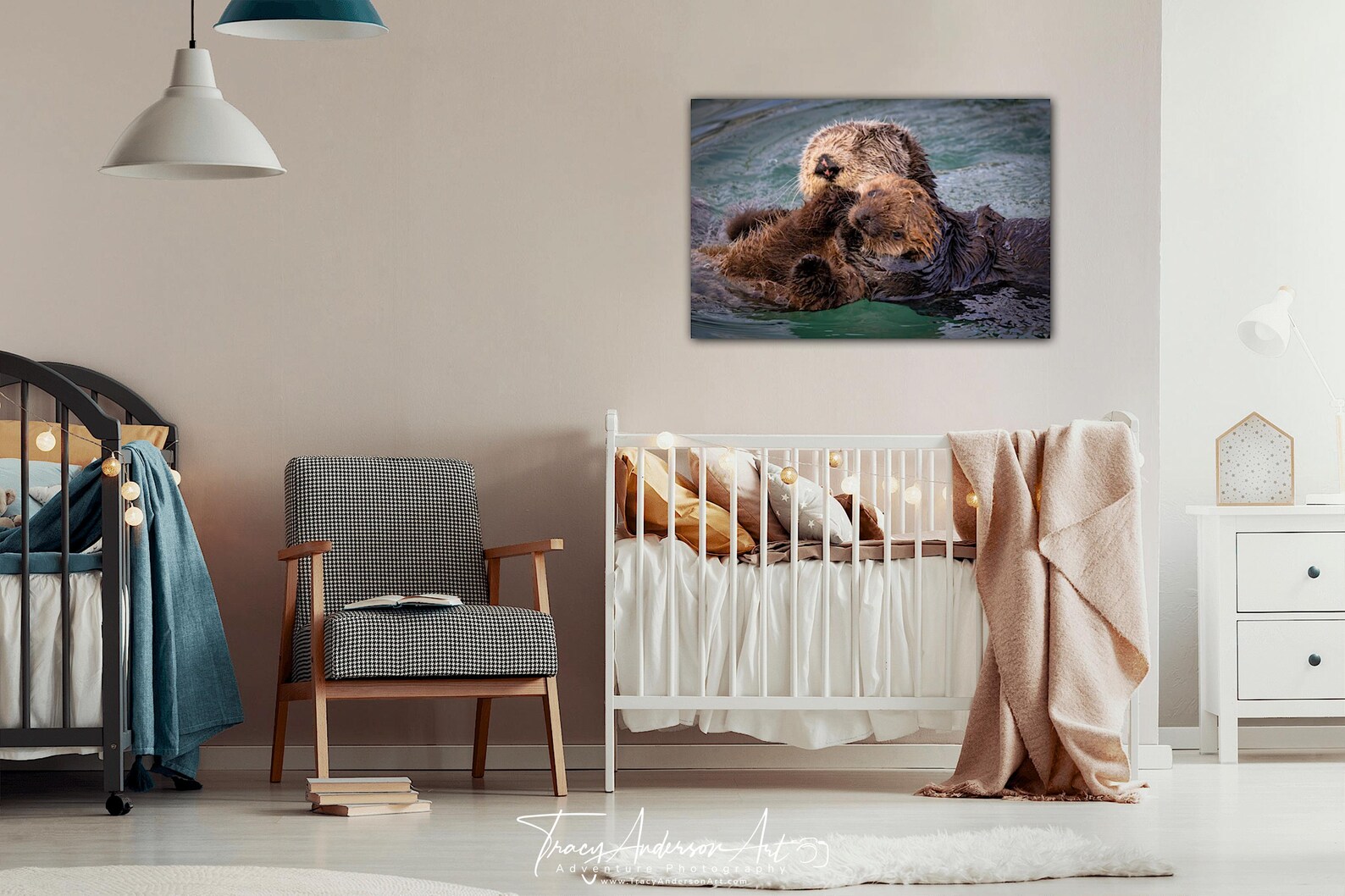 Baby Sea Otter & Mama Photo Print, Morro Bay Coastal Wildlife Wall ...