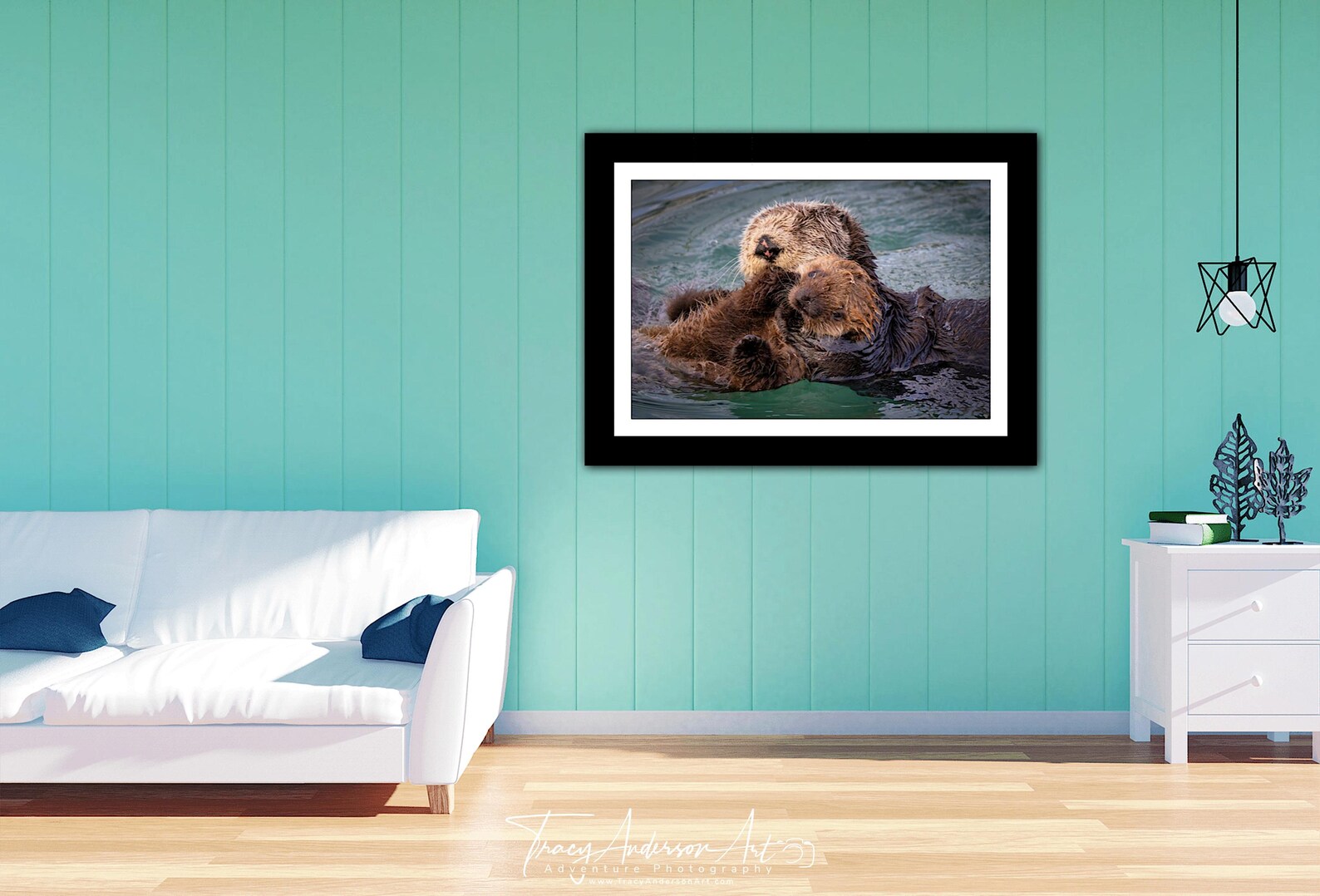 Baby Sea Otter & Mama Photo Print, Morro Bay Coastal Wildlife Wall ...