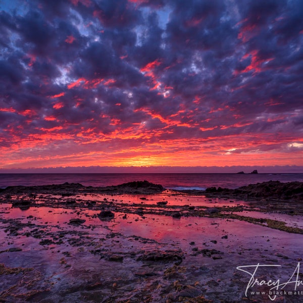 Red Sunset - Etsy
