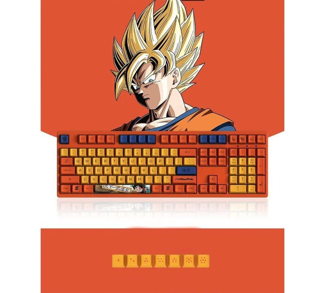 Dragon Ball Goku Anime Keycaps Set Gaming Keyboards Cherry - Etsy
