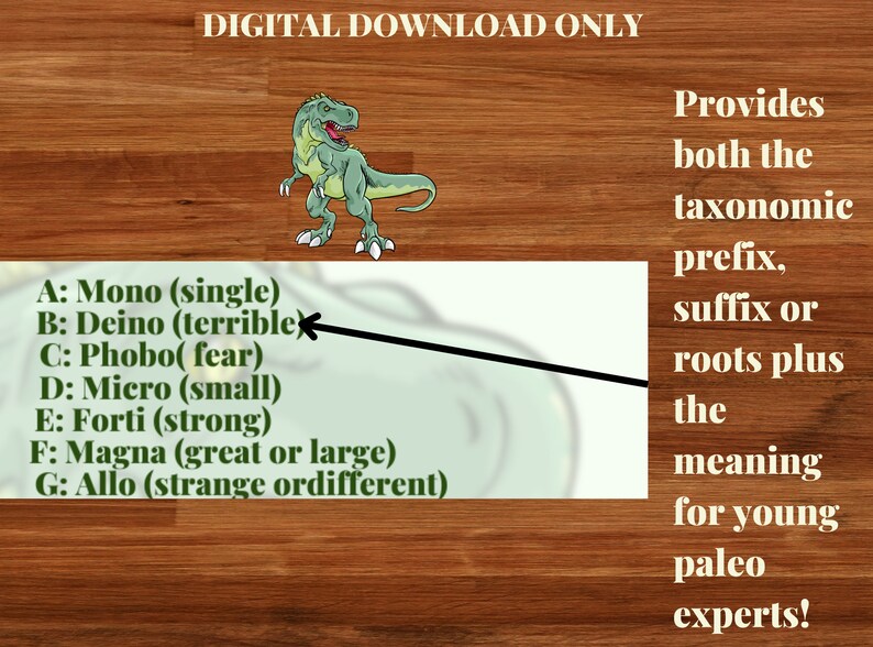 Whats Your Dinosaur Name Game Printable Perfect Dinosaur - Etsy