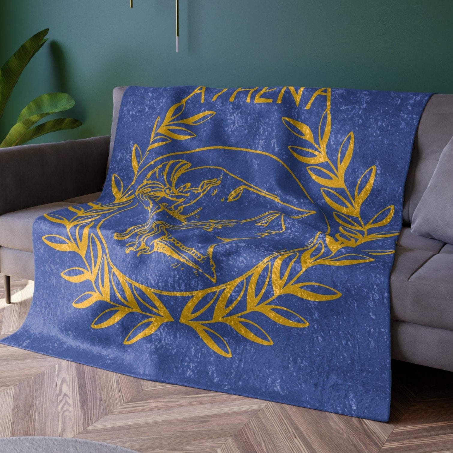 Greek Goddess Athena Blanket Crushed Velvet Blanket Greek Mythology ...