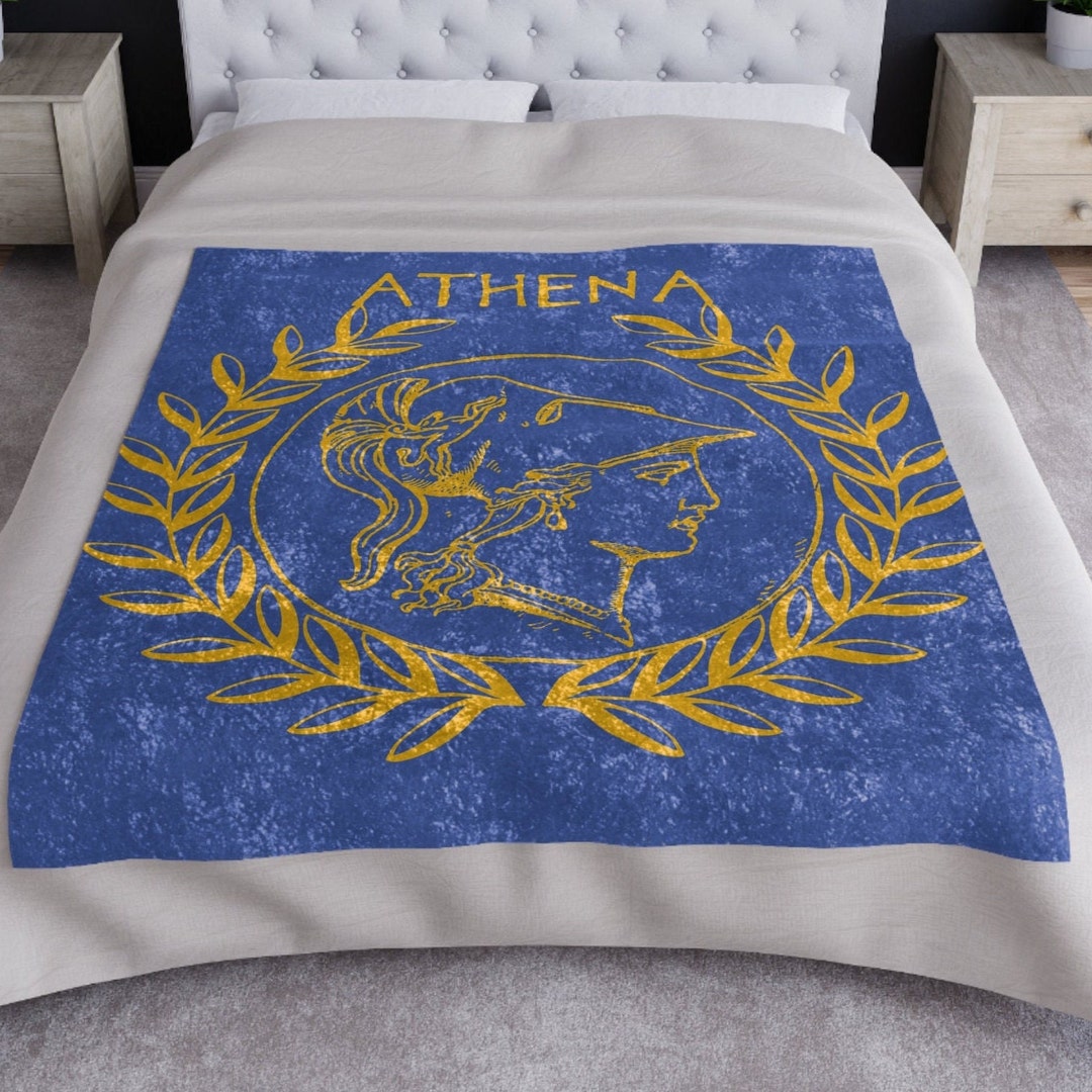 Greek Goddess Athena Blanket Crushed Velvet Blanket Greek Mythology ...