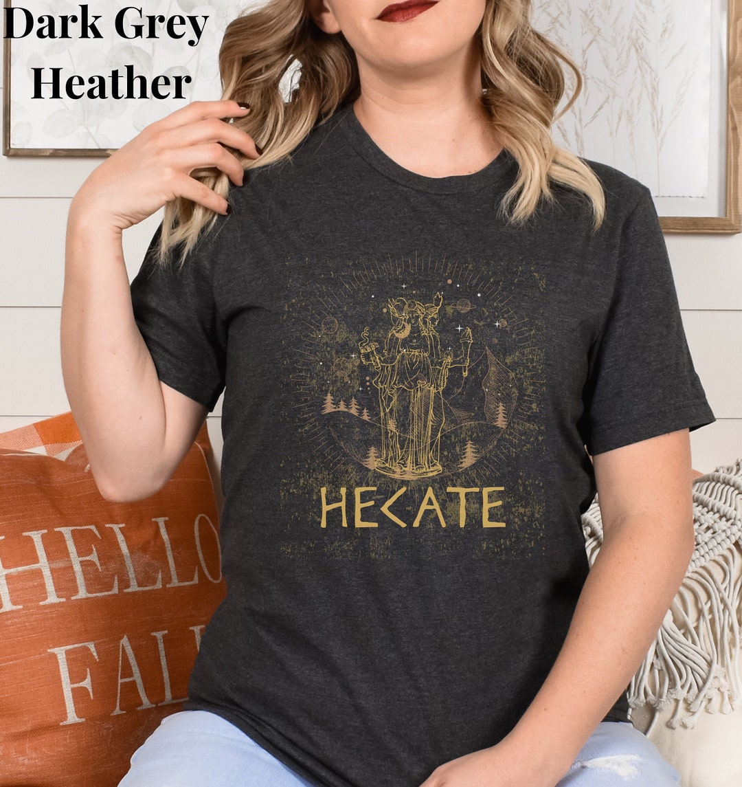 Distressed Vintage Style Greek Goddess Hecate Shirt Greek Mythology Apparel Historian Tee triple ...