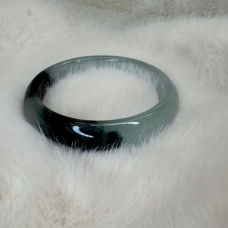 Certified Natural Burma Jadeite Bangle: Vintage Gemstone, Good Luck ...
