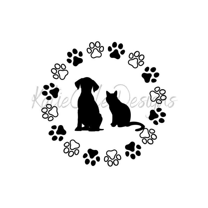 Dog and Cat Svg - Etsy
