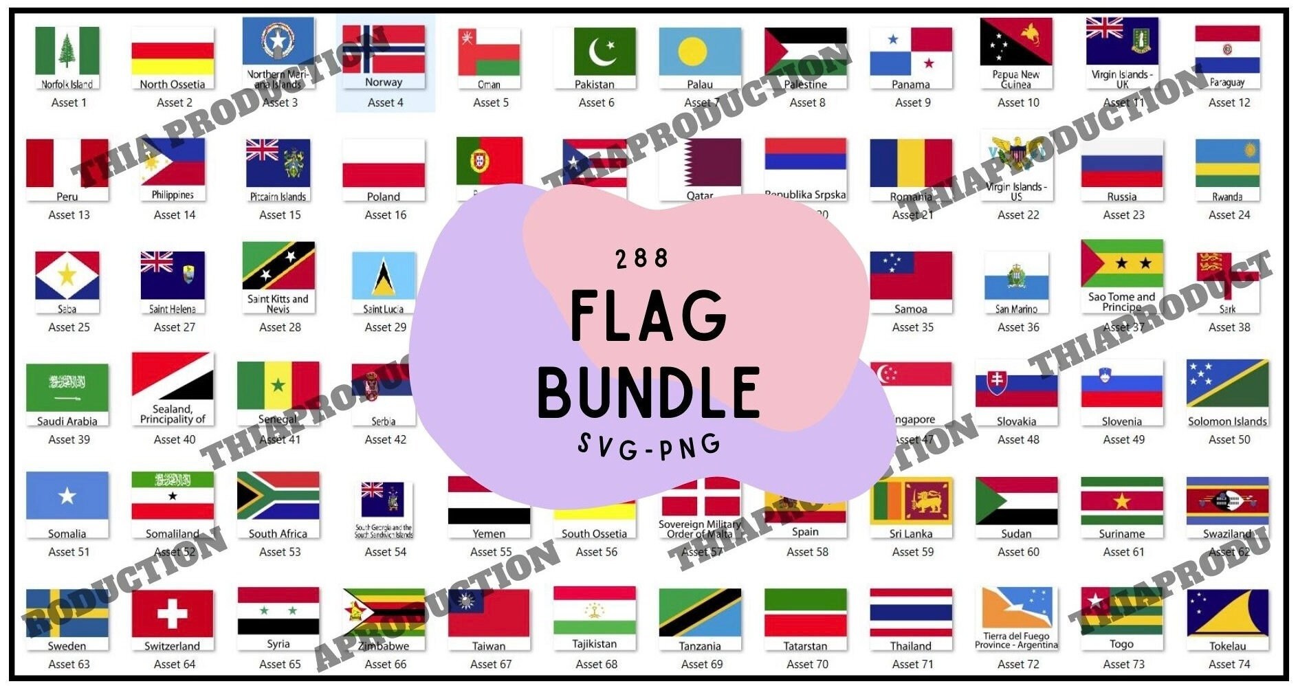 Flags SVG-PNG Flags Vector, Digital File Download Files Variety Flags ...