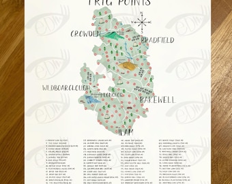 Brecon Beacons National Park Trig Point Map - Etsy UK