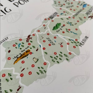 Brecon Beacons National Park Trig Point Map - Etsy UK
