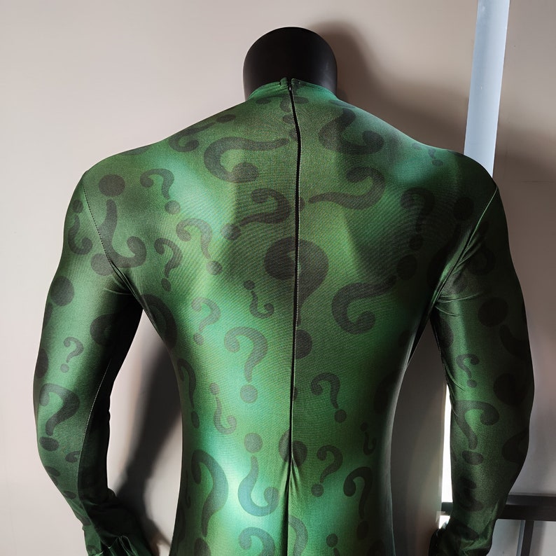 Batman the Riddler Suit Bodysuit Costume Cosplay for Adult Kids - Etsy