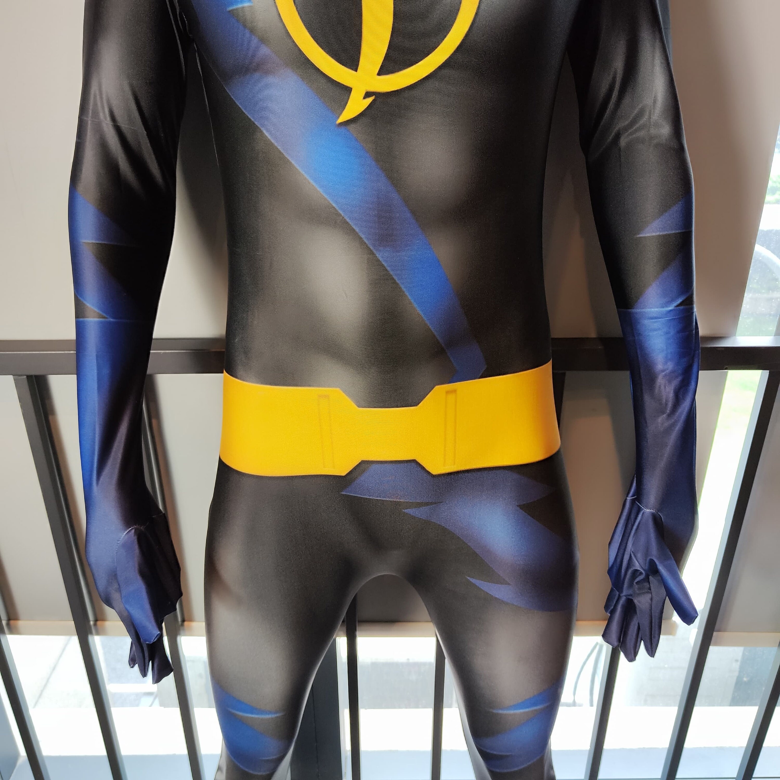 Teen Titans Static Shock Costume Cosplay Suit Future Shock Bodysuit for ...