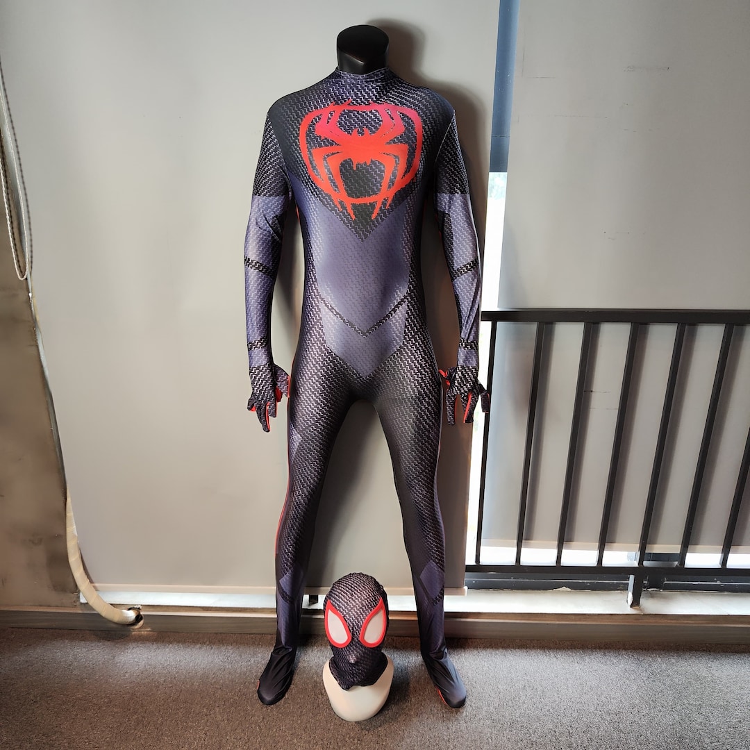Spider-man Across the Spider-verse Miles Morales Suit Bodysuit Costume ...