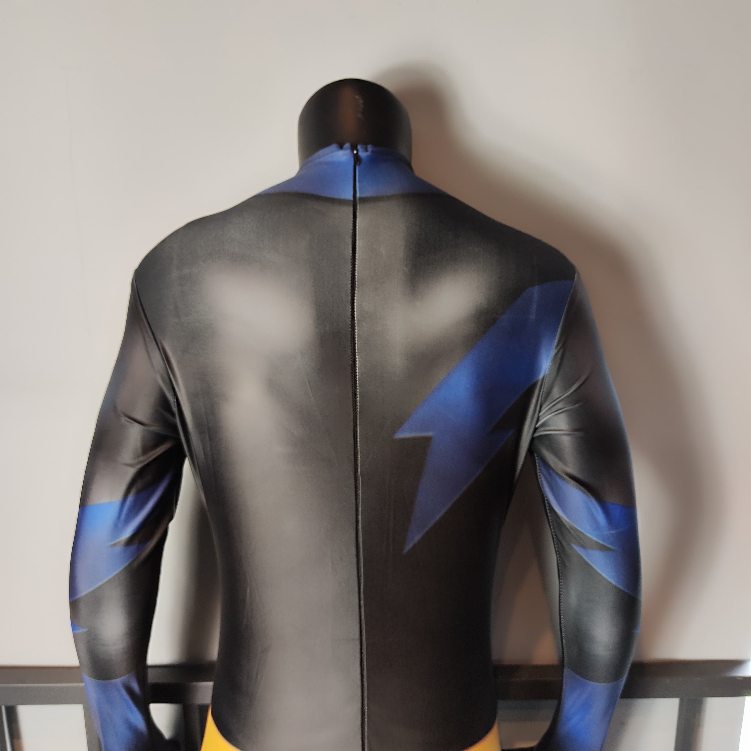 Teen Titans Static Shock Costume Cosplay Suit Future Shock Bodysuit for ...