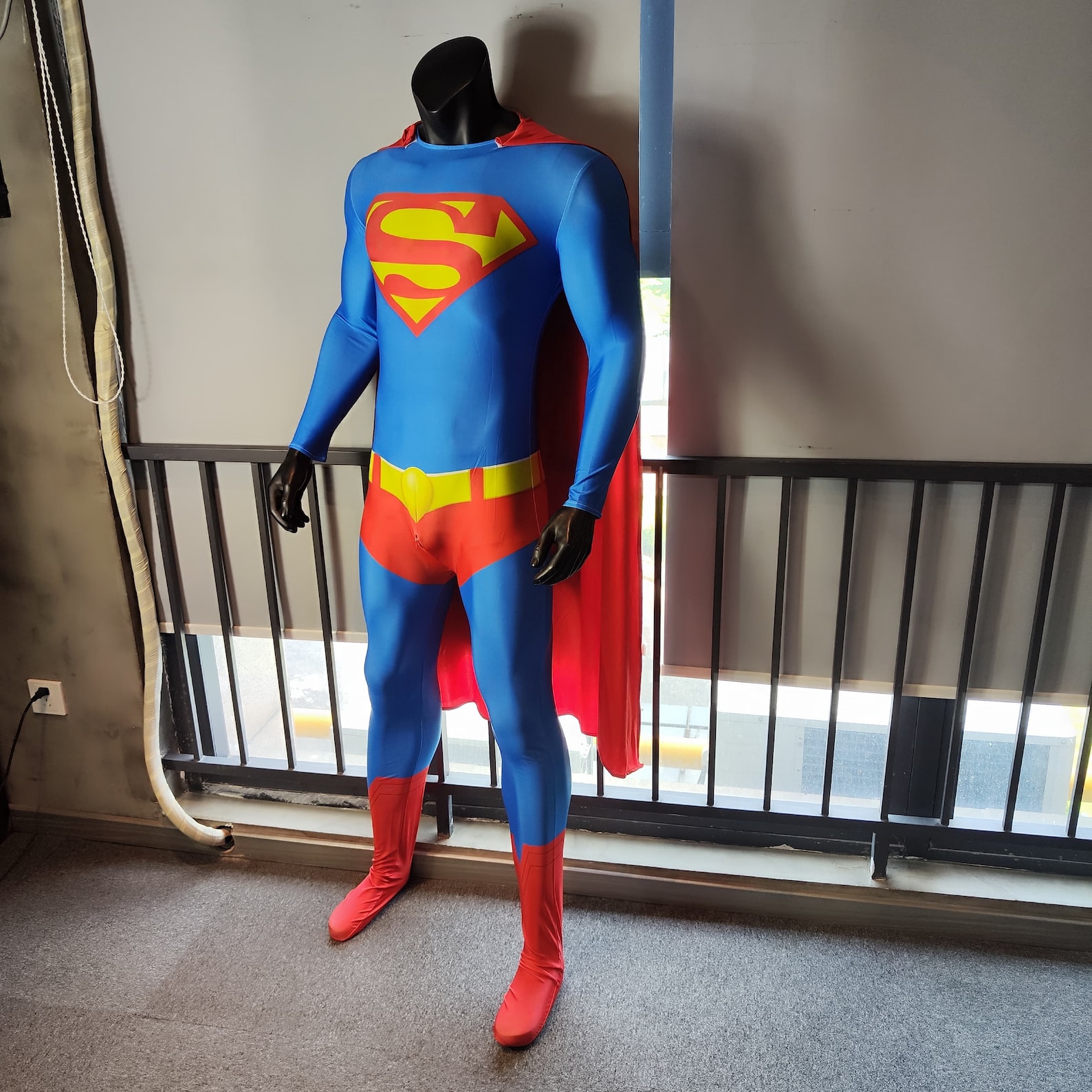 New 52 Superman Costume Cosplay Suit Bodysuit With Cloak for Adult Kids ...