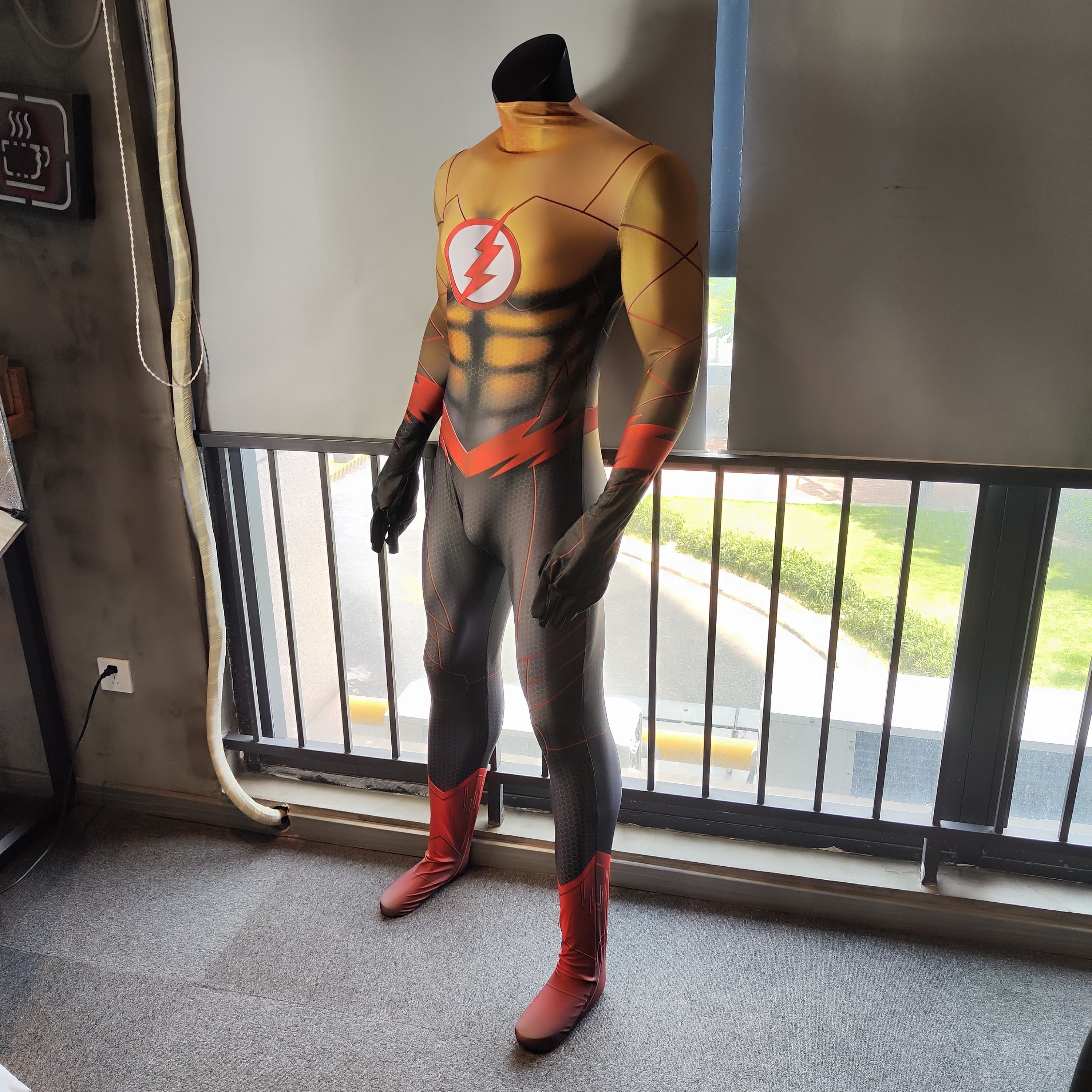 Reverse Flash Costume Cosplay Suit Eobard Thawne Bodysuit for - Etsy