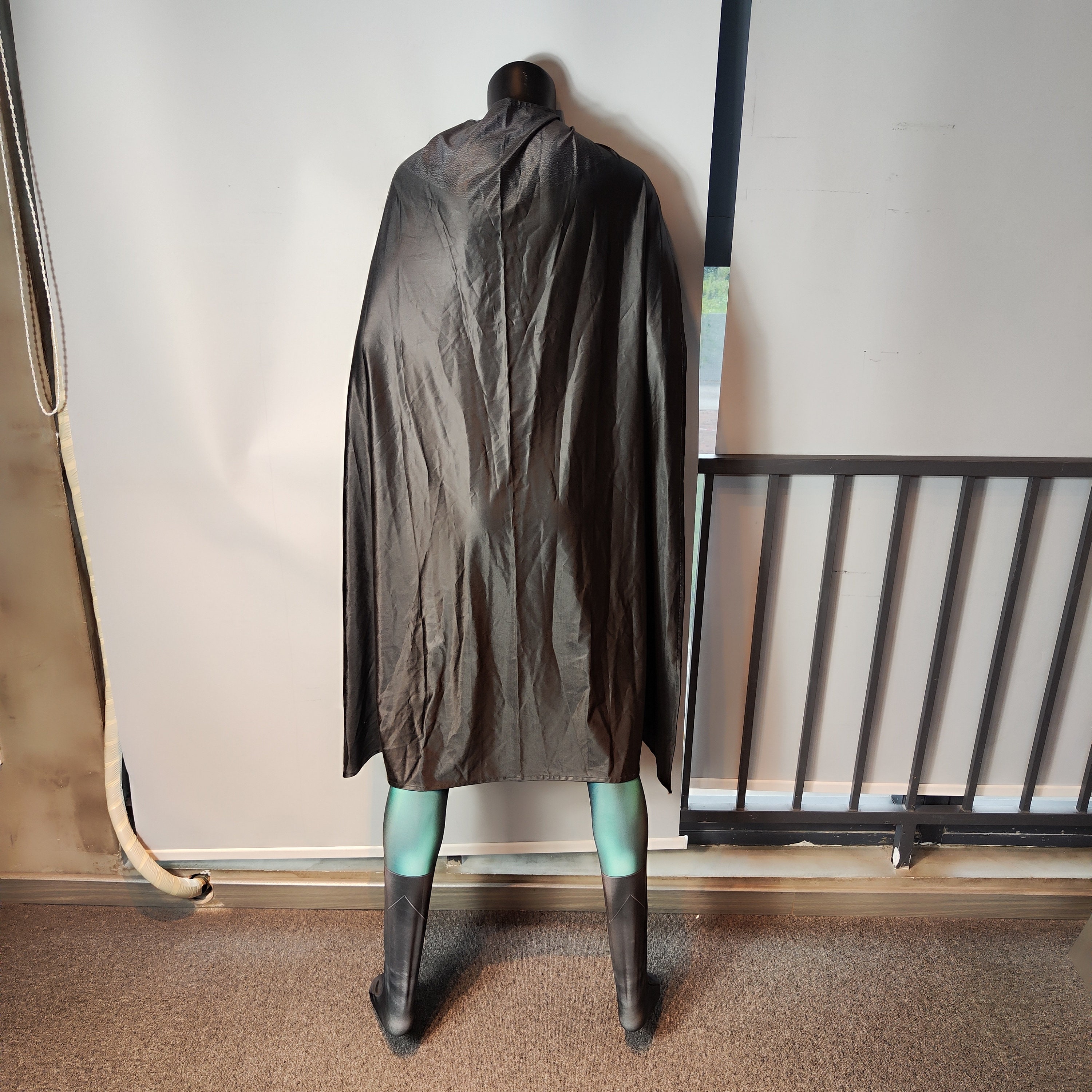 Batman Forever Robin Costume Cosplay Suit Bodysuit With Cloak for Adult ...