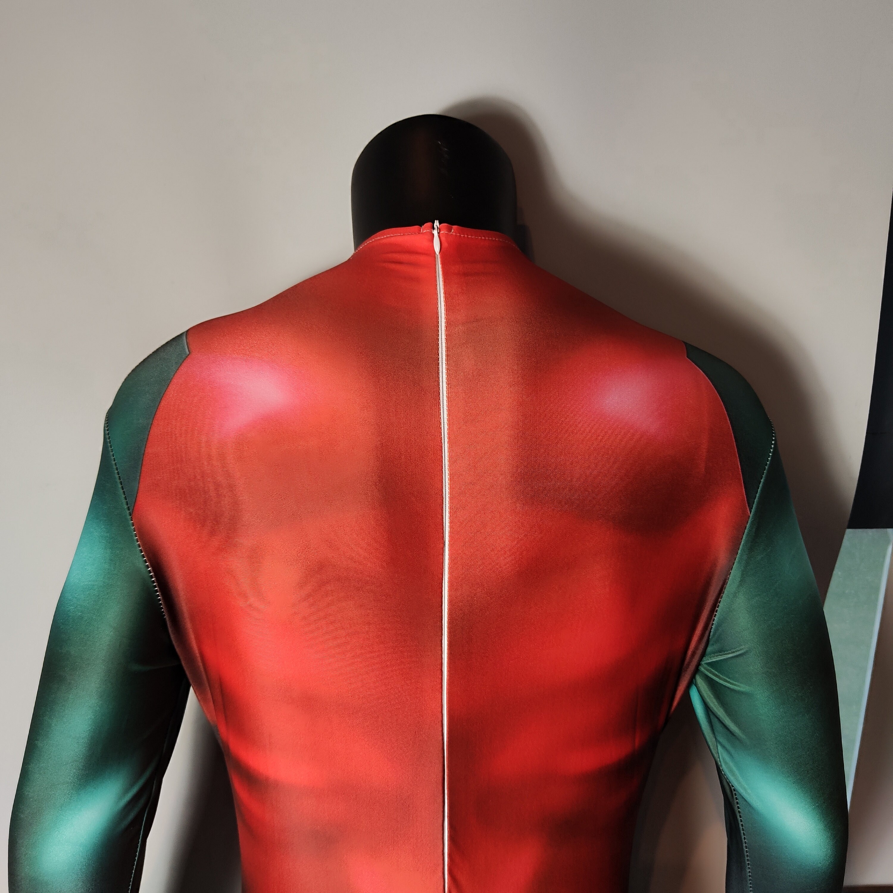 Batman Forever Robin Costume Cosplay Suit Bodysuit With Cloak for Adult ...