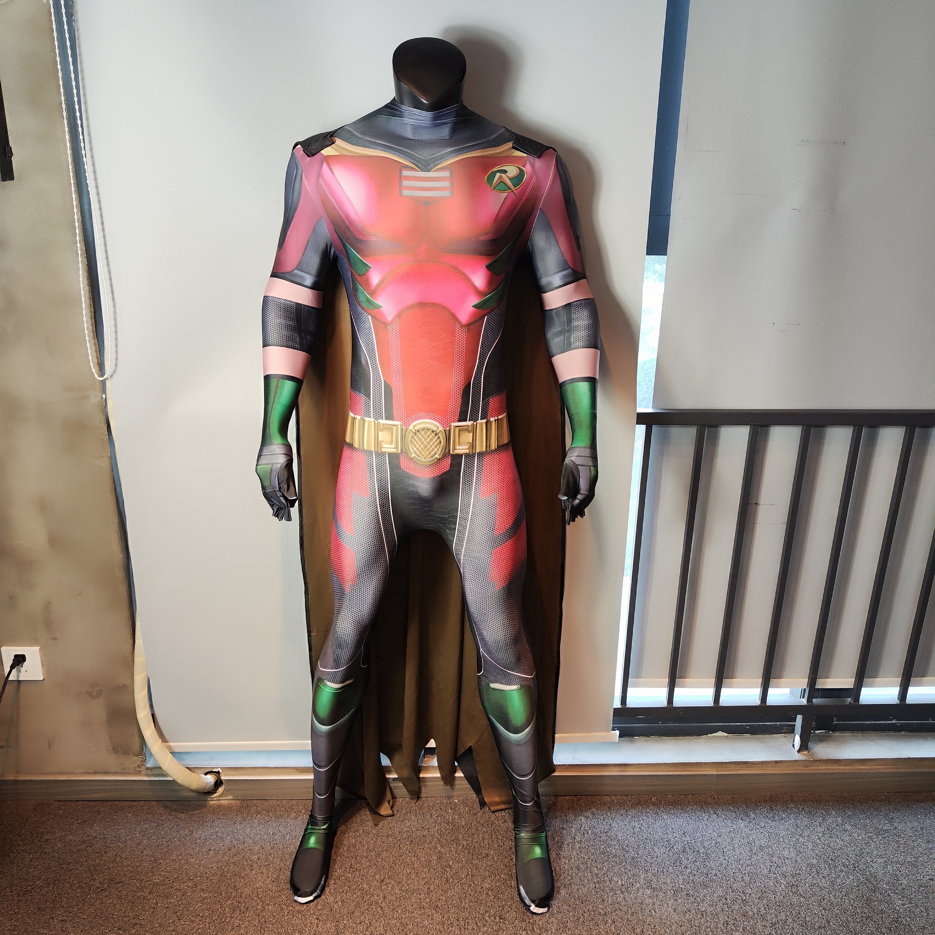 Titans Robin Costume Cosplay Suit Bodysuit With Cloak for Adult Kids - Etsy