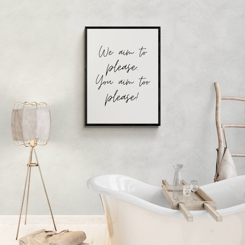 Funny Bathroom Poster Bathroom Toilet Printable Wall Art - Etsy