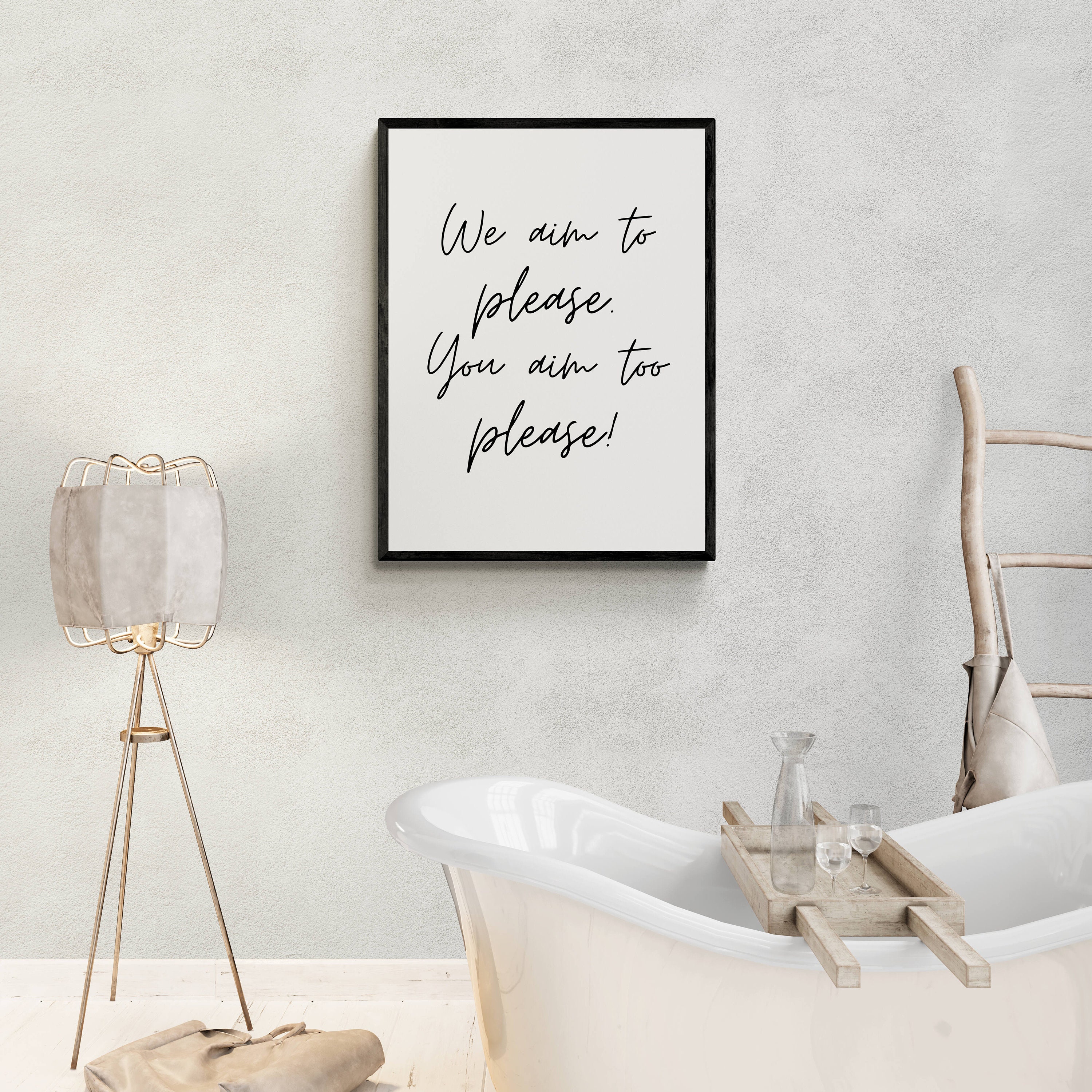 Funny Bathroom Poster Bathroom Toilet Printable Wall Art Funny Quotes ...